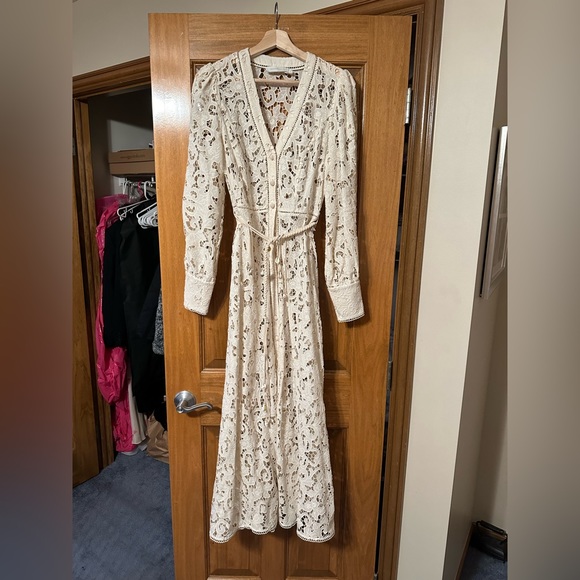 Zimmermann | Dresses | Zimmerman Off White Crochet Dress Size 2 | Poshmark